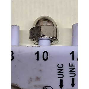 (50) 10-32 Brass Nickel Plated Acorn Chrome Dome/Cap Hex Nut #10 x 32 10/32