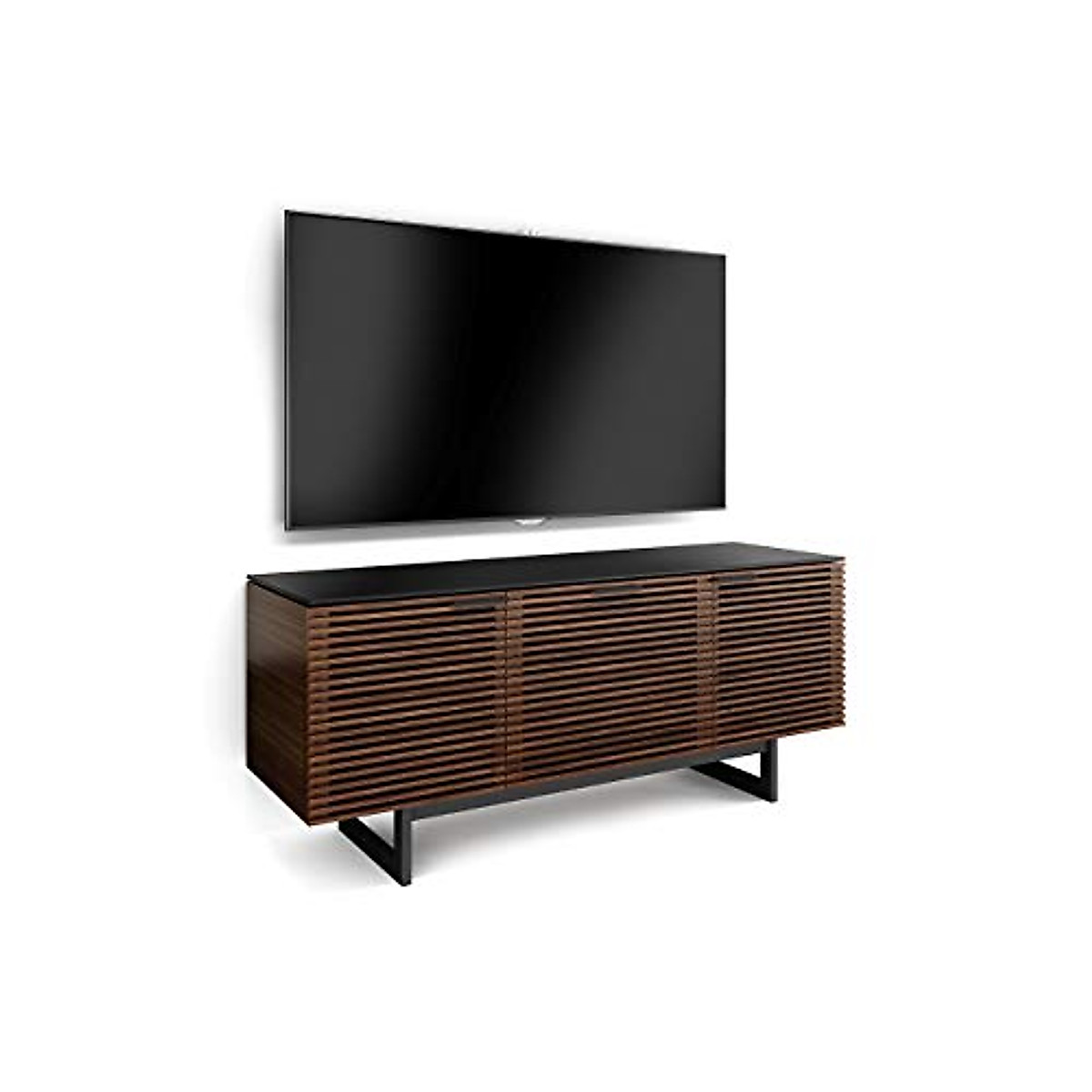 BDI Corridor 8177 Triple-Width Media Console with Drawer, Chocolate Stained Walnut