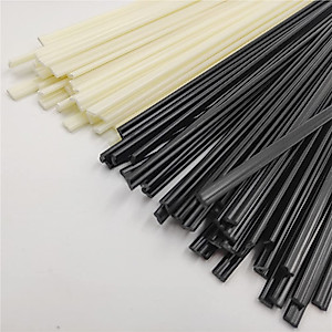 WOLODARSK 1PC=19.5 Inch 40PCS Plastic welding rods ABS/PP/PVC/PE welder rods for plastic welder gun/hot air gun (Each 10pcs rods)
