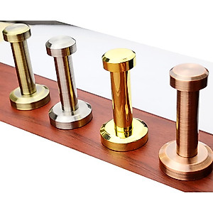 eForwish Robe Towel Hook Brushed Red Copper, Simple Brass Bathroom Robe Hook,Hand Towel Holder,Heavy Duty Clothes Hanger for Wall or Cloakroom,2 of Pack