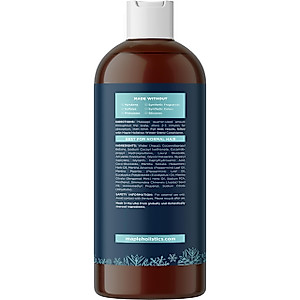 Sulfate Free Hard Water Shampoo - Deep Clarifying Shampoo for Build Up of Product and Minerals with Five Cleansing Mint Essential Oils for Replenishing Hydration and Hair Shine - Vegan & Cruelty Free