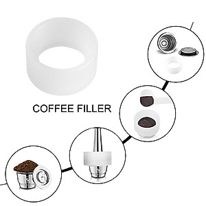 Refillable Coffee Capsule made of Stainless Steel for Refilling - Reusable Refill Capsules for Nespresso Machines Espresso Capsule with Tamper (Gift Set (1 Pod,1 Tamper)