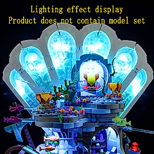 GEAMENT LED Light Kit Compatible with Lego The Little Mermaid Royal Clamshell - for 43225 Model Set (Model Set Not Included)