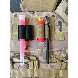 3 Packs 2-Round Ammo Cards 11mm-15mm Shotgun Shells Holder Ammunition Battery Pen Light Stick Tool Carrier Holder Pouch 800D Nylon