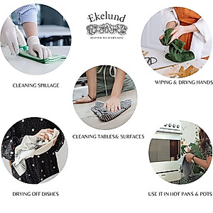 Ekelund Weavers - KRASSE - 100% Organic Cotton Dish Towel - @14 x 20 inches