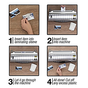 Integrity Business Card Size Thermal Laminating Pouches, 3 Mil Thickness, 2.25 x 3.75 inch, Acid Free, Compatible with All Brands of Thermal Laminators, 200 Pack