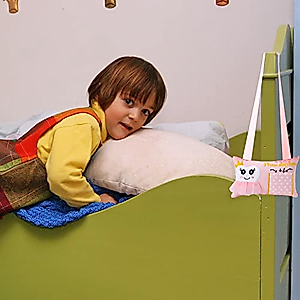 free-space Tooth Fairy Pink Ballerina Embroidered Tooth Fairy Pillow with Pocket Kids Keepsake Gift (Pink)