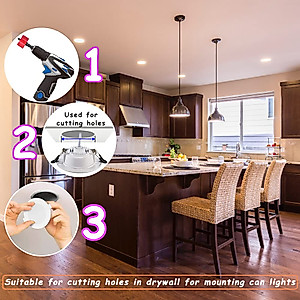 GARHWAL 3 in. Bi-Metal Hole Saw Drill Bit - General Purpose Saw for Wood, Plywood, Cornhole, Ceiling, and Drywall - Includes Arbor & Pilot Bit