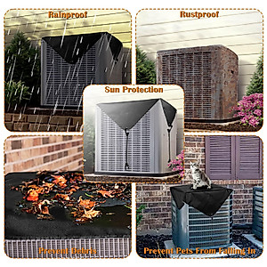 Svepndic Winter Air Conditioner Covers for Outside Units,32x32 Waterproof Central Cover,Sturdy Covers AC Defender Full Winter AC Unit Covers Outdoor,Condenser Heat Pump Cover