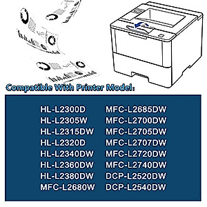 MaxColor 2 Pack Black TN-660 Toner Compatible High Yield TN660 Toner Cartridge Replacement for Brother HL- L2315DW L2320D DCP-L2520DW L2540DW MFC-L2700DW L2705DW L2707DW Printer