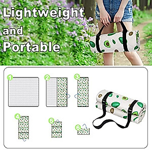 Picnic Blankets Extra Large, 79”x 77” Waterproof Foldable Beach Blanket, 3-Layer Outdoor Picnic Mat Blanket for Camping, Park, Beach, Grass