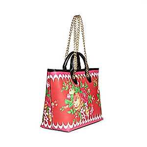 Betsey Johnson Double Handle Tote, Red