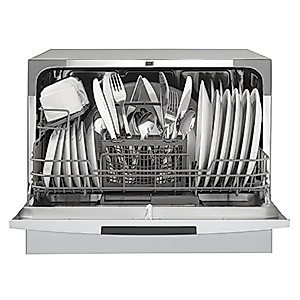 Danby DDW631SDB Countertop Dishwasher with 6 place Settings and Silverware Basket, LED Display, Energy Star