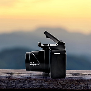 Digital Camera for Photography, 16MP 2.4 Inch LCD Screen 16X Digital Zoom Point and S-Hoot Cameras Digital Camera Small Camera for Teens Students Boys Girls Seniors (Black)