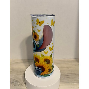 Stitch with Sunflowers 20oz tumbler
