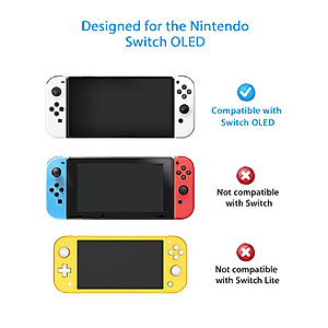 NexiGo Carrying Case and Game Accessories Kit for Nintendo Switch OLED, Game Accessories Bundle with Protective Case, Joystick Cap, Screen Protector (Sunset)