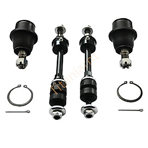 Titaniarm 6Pcs Front Suspension Kits | Upper Control Arm Ball Joint Assembly (OE Numbers: K80306 K80308) Compatible with 2005-2008 Ford F150 | 2006-2008 Lincoln Mark LT (4WD Only)