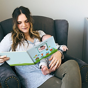 Pearhead Lil Peach Train Photo Brag Book, Baby Keepsake Album, 1 Pack, 12" x 12"