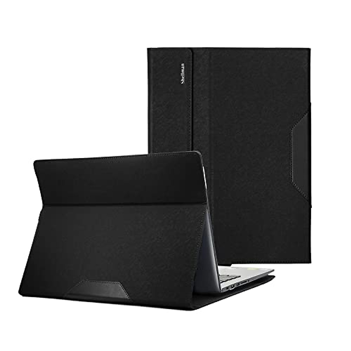 Honeycase Cover for 13.3” Samsung Galaxy Book3 360 & Galaxy Book2 Pro/Pro 360 & Book Pro 360/Pro 360 & Galaxy Book Flex/Flex Alpha/S/Ion 13 inch Laptop,PU Leather Slim Shell Case,S002-13-Black