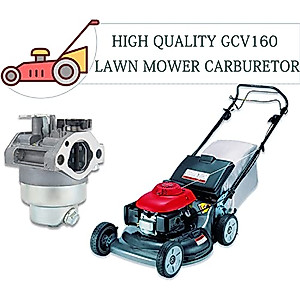 GCV160 Carburetor for Honda 160LAO GCV160LA GCV160A GCV160LE Engine HRT216 HRZ216 HRB216 HRR216 HRS216 Lawn Mower, GCV160 Carb Fit for GCV160 Cold Water Pressure Washer Replace 16100-ZMO-804