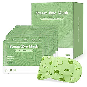 Jekeno Heated Eye Mask, 16 Packs Eye Masks for Dark Circles and Puffiness Dry Eyes Stress Relief Disposable Steam Eye Mask, Works Better with Eye Cream, Portable for Beauty Personal Care - Unscented