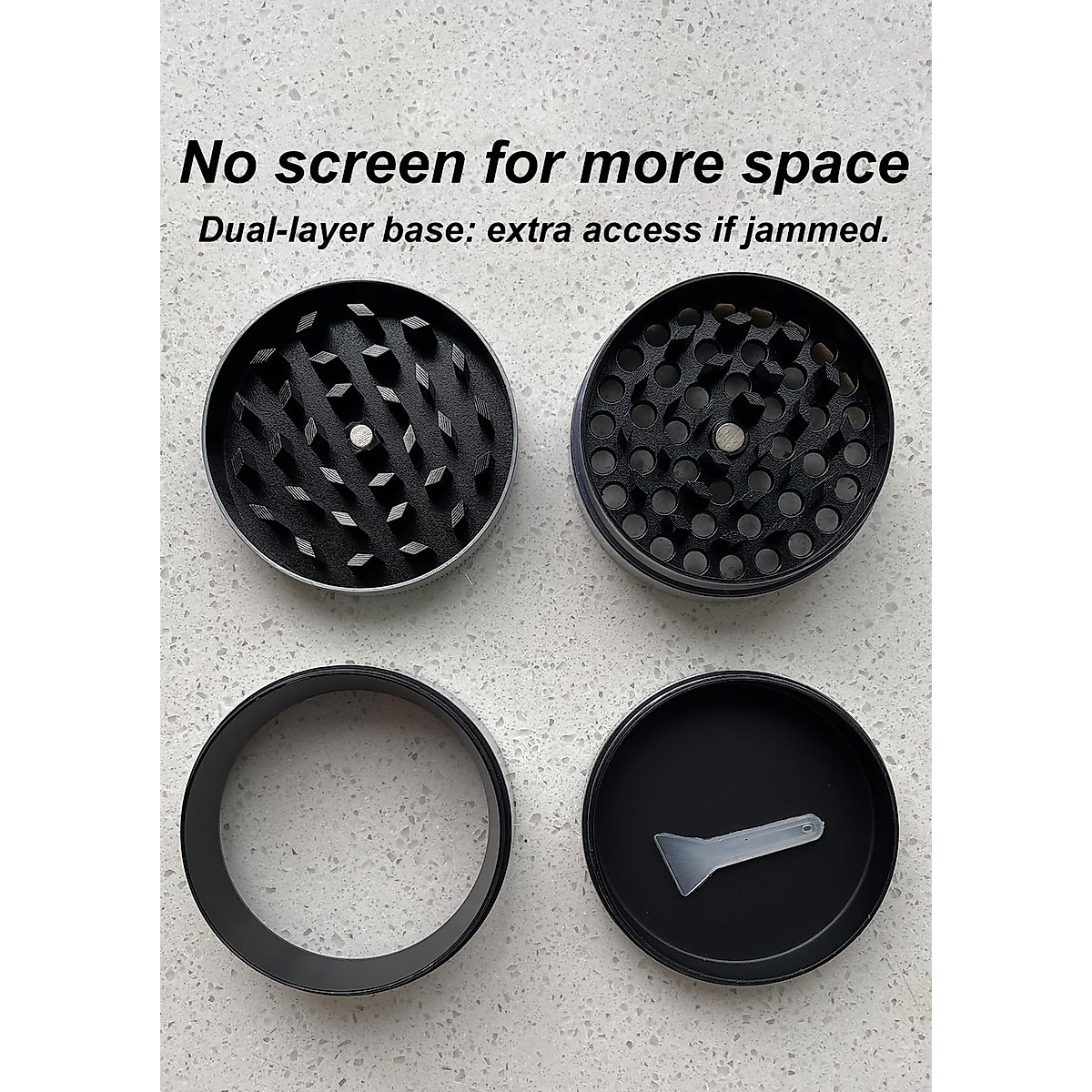 AWANSO Grinder, 2" Grinder (Black)