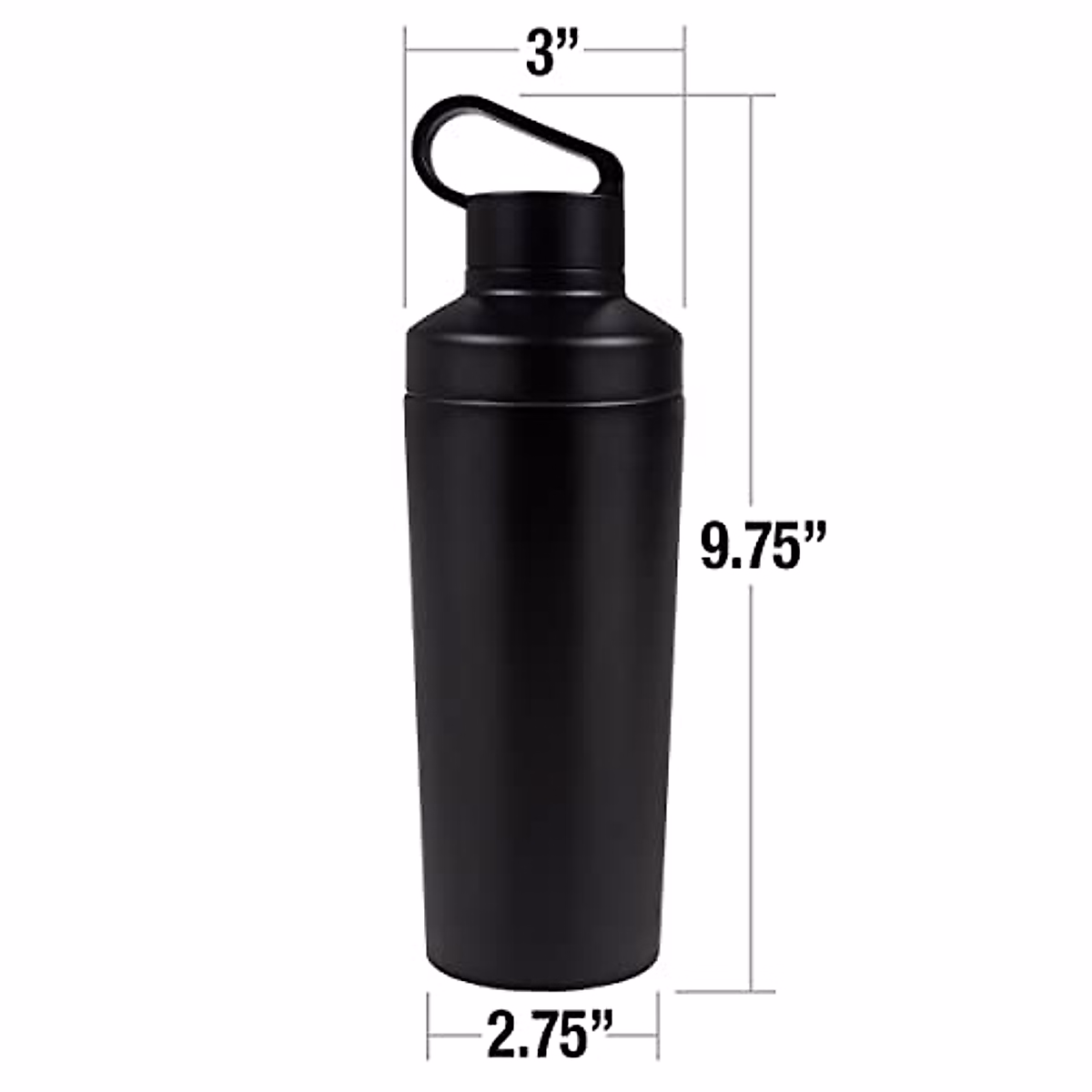 Power Rangers OFFICIAL Stance 18 oz Insulated Water Bottle, Leak Resistant, Vacuum Insulated Stainless Steel with 2-in-1 Loop Cap