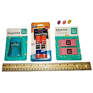 Welcome Back to School Essentials Supply Bundle Grades K-8 | Motivational Theme Coloring Inserts | 35+ Piece School Supplies Bulk For Girls and Boys Bundle