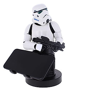 Exquisite Gaming: The Mandalorian: Imperial Stormtrooper -Star Wars Mobile Phone & Gaming Controller Holder, Device Stand, Cable Guys, Licensed Figure