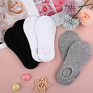 Cooraby 15 Pairs No Show Socks Kids Socks Anti-slip Low Cut Socks for Girls Boys Ankle Athletic Socks