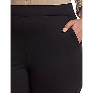 HUE Women's Ponte 7/8 Leggings, Black, Medium