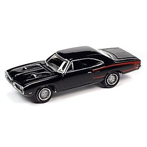 Johnny Lightning JLMC029 Muscle Car VER A 1970 Dodge Coronet Super Bee Black