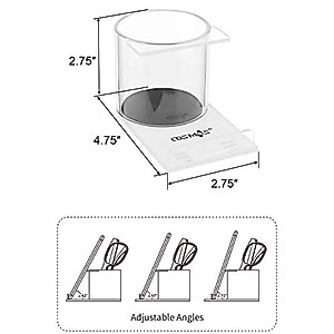 CM Multifuntion Eyeglass Holder Smart Phone Holder Glasses Cellphone Holding Acrylic Stand Desktop Organizer for Home Office Desktop Decoration Decor