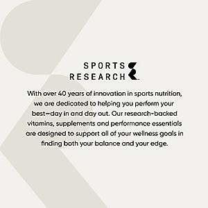 Sports Research Collagen Powder Supplement - Vital for Workout Recovery, Skin, & Nails - Hydrolyzed Protein Peptides - Great Keto Friendly Nutrition for Men & Women - Mix in Drinks (16 Oz)