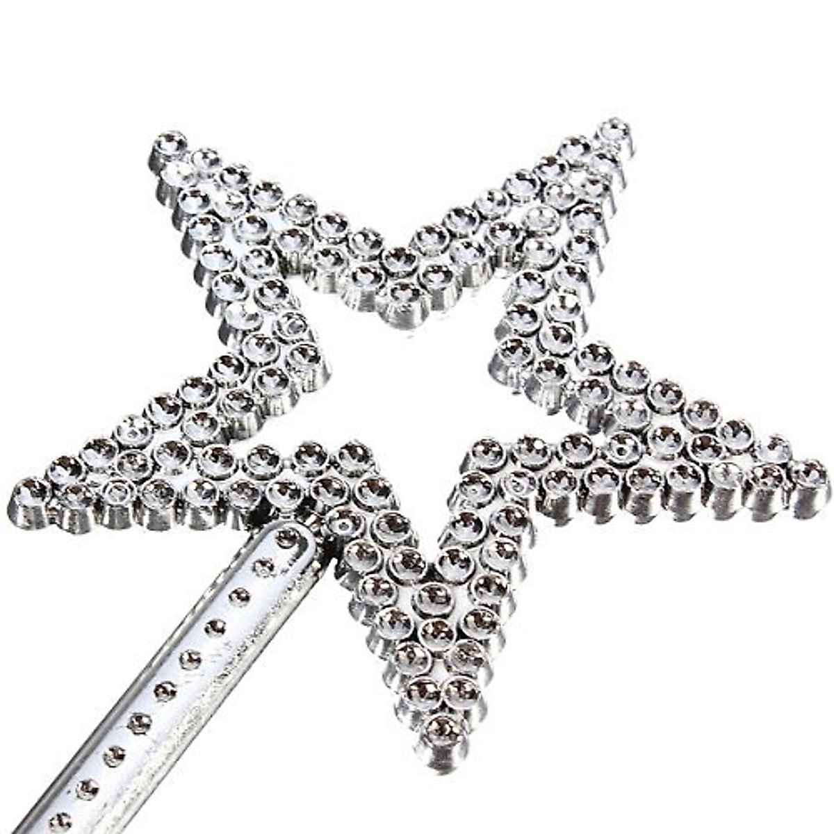 AKOAK Star Wand,13 Inches Silver Fairy Princess Angel Wand