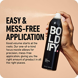 Boldify Root Boost Spray - Root Booster for Hair Volume - Volumizing Foam and Lift Spray for Fine Hair Texture, Root Lift, Stylist Recommended - 8oz