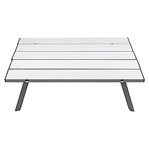 SUNESA Portable Picnic Table Outdoor Portable Mini Folding Table, Camping Equipment, Picnic Water Table, Ultra-Light All-in-one Small Aluminum Table Foldable Camping Table