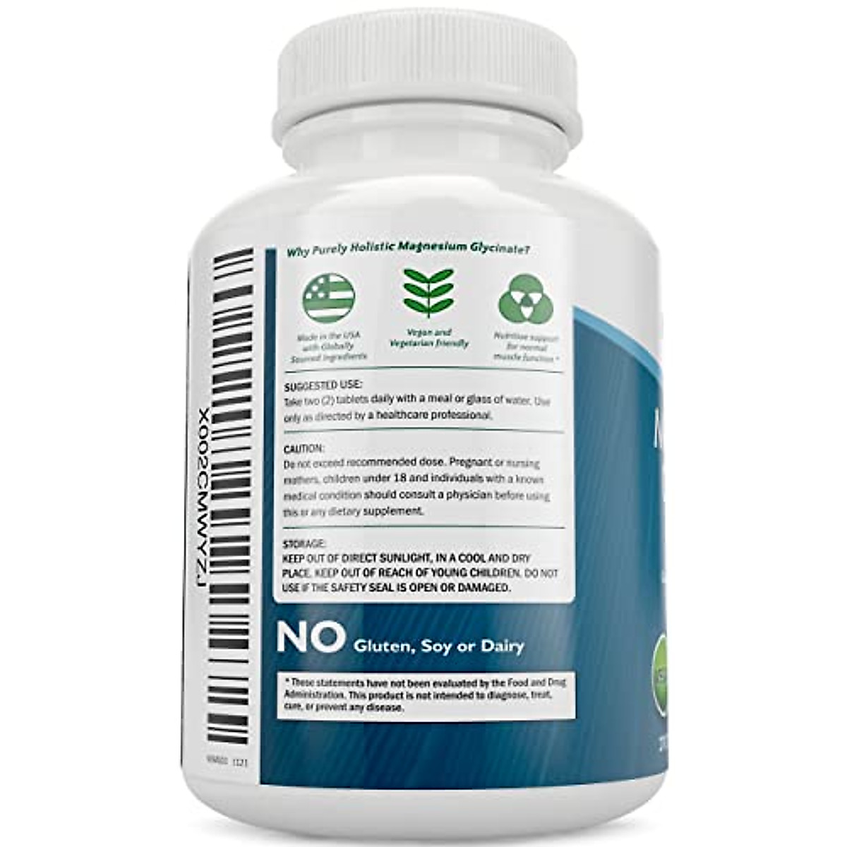 Magnesium Glycinate 400mg + Selenium 200mcg - Vegan Bundle - 270 Tablets & 365 Capsules - Made in USA