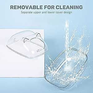 NAWTOR Hamster Sand Bath Transparent Hamster Bath Scoop Large Set Cage Accessories, Hamster Cagefor Hamsters Mice Lemming Gerbils or Other Small Pets