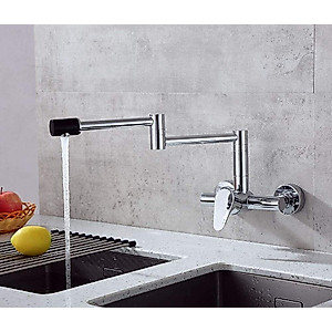KNKQZXVDF -Taps,Faucets,Kitchen in-Wall Faucet Cold Heat Wash Basin Sink Taps Rotate Basin Balcony Water-Tap Mixing Valve Rotate Fold Pull Faucet Hotel Bathtub Faucet
