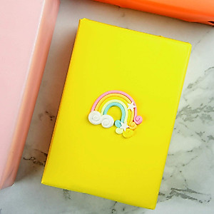 RUSPEPA Yellow Wrapping Paper Solid Color - Mini Roll - for Christmas, Wedding, Birthday, Shower, Congrats, and Holiday - 17.5 Inches X 32.8 Feet