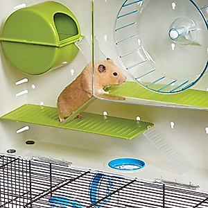 Hamster Cage | Awesome Arcade Hamster Home (White) | 18.11 x 11.61 x 21.26 Inch