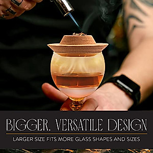 Cocktail Smoker Kit with Torch Bourbon Smoker Kit for Drinks & Wood Chips Spoon Brush Infuse Bar Smoker for Old Fashioned Cocktails Whiskey Smoker for Meat Whiskey Gifts for Men and Women