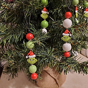 Christmas Silicone Focal Beads, 12 PCS Silicone Beads Characters for Beaded Pens, Keychain Making, Bracelet Necklace Lanyard Pendant, Knitting Needle Stopper, DIY Craft Supplies