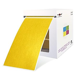 PARLAIM Large 3 X 5 inch Rectangle Color Coding Sticker, Writable Square Color Code Inventory Label for Moving Box (250pcs Gold)