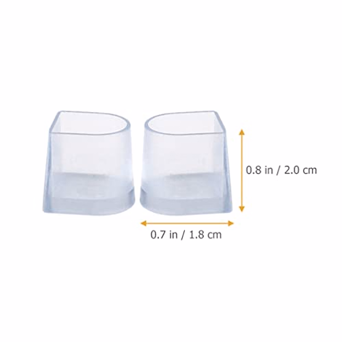 FRCOLOR High Heel Chair High Heel Chair Clear High Heel Protectors, 16pcs Heel Stoppers for Wedding Mates Bridesmaid Walking On Grass Uneven Floor 10-12mm Rubber Shoe Covers Shoe Heel Protectors