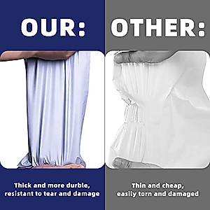 POLYSELLS Poly Mailers Shipping Envelopes, Strong Adhesive Sealing, Waterproof, and Tear-resistant Postal Mailing Bags. Mailer Bags for clothing, books, and accessories. (White, 12x15.5 Inch, 100 pc)
