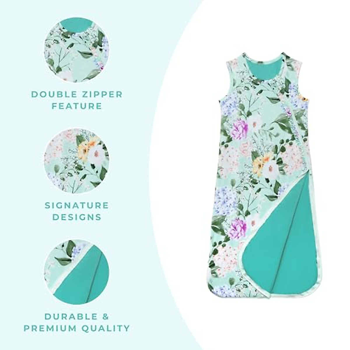 Posh Peanut Baby Wearable Blanket - Newborn Sleeveless Ruffled Sleep Bag - Viscose from Bamboo Infant Wear - 1 TOG