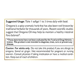 Coco March Oregano Oil - 55% Greek Carvacrol Immune System Support - Gluten Free, Dairy Free, GMO Free, Keto Friendly, Paleo Friendly - 90 Capsules