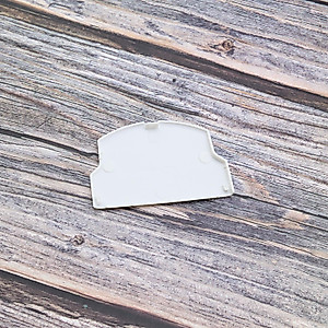 SING F LTD 2PCS Replacement Battery Door Covers Cases Protectors Compatible with Sony PSP 2000 2003 2004 3000 3003 3004 White Plastic Console Accessories